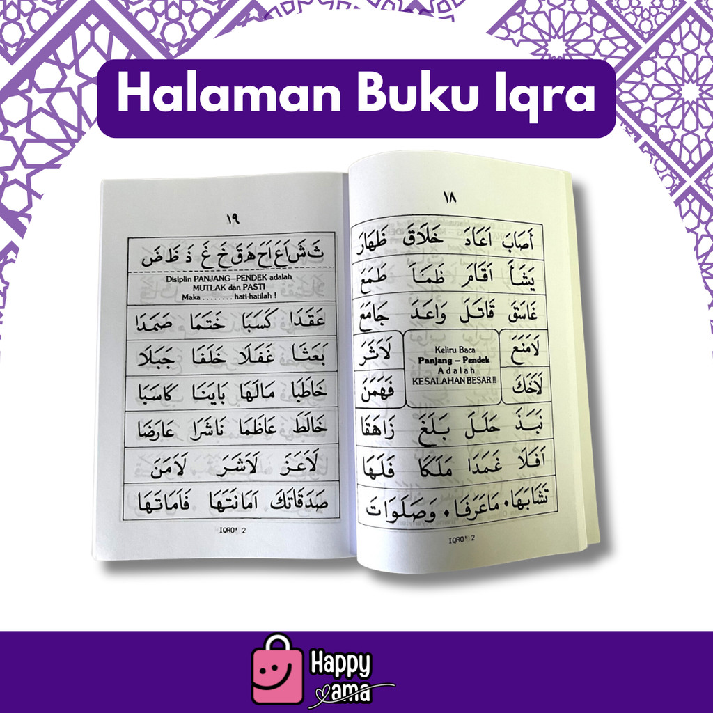 Iqra Hitam Cara Cepat Belajar Membaca Quran 1 6 Edisi Asal Indonesia ...