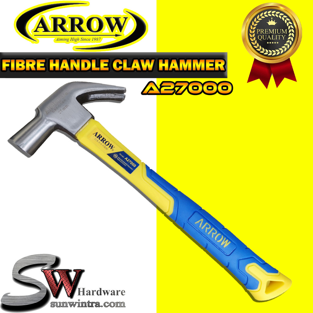 ARROW 27MM CLAW HAMMER WITH FIBRE HAMMER A27000 | Shopee Malaysia