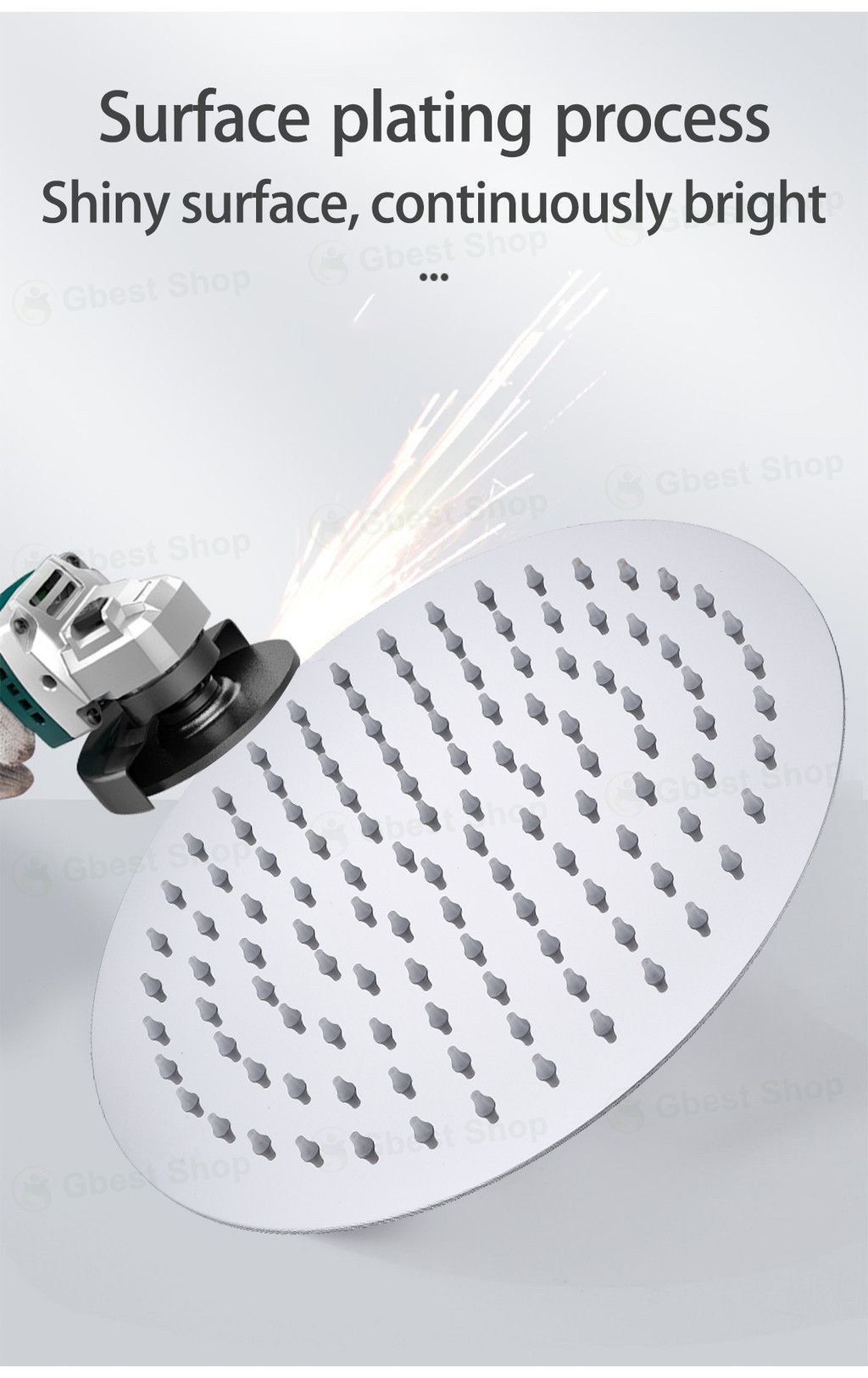 Rainfall Shower Head water 360 degree big Rain Shower Set Shower Arm ...