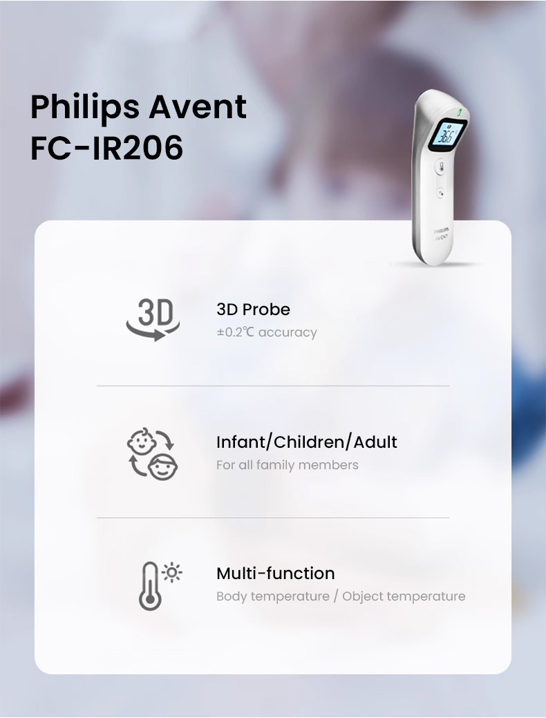 Philips Infrared Forehead Thermometer LED High-definition Large Screen ...