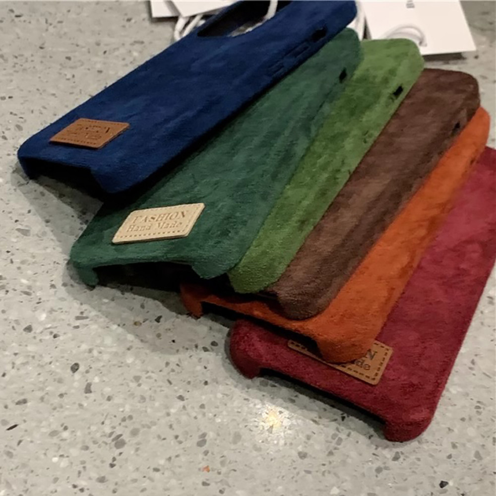 Vintage Deer Velvet Leather Winter Phone Case for IPhone 16 15 14 13 12 ...