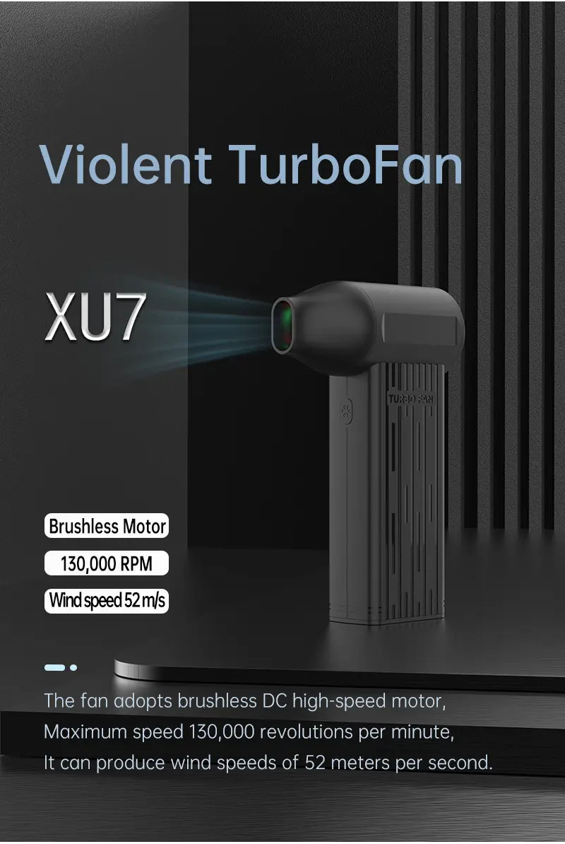 XU7 Violent Fan Turbojet 200g Wind Pressure Colour Nozzle 130,000RPM ...