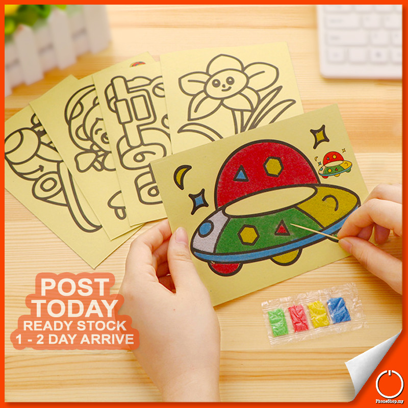 𝐂𝐑𝐄𝐀𝐓𝐈𝐕𝐄 𝐒𝐏𝐑𝐈𝐍𝐊𝐋𝐄𝐒 DIY Colorful Sand Painting Drawing Paper Kids Art ...