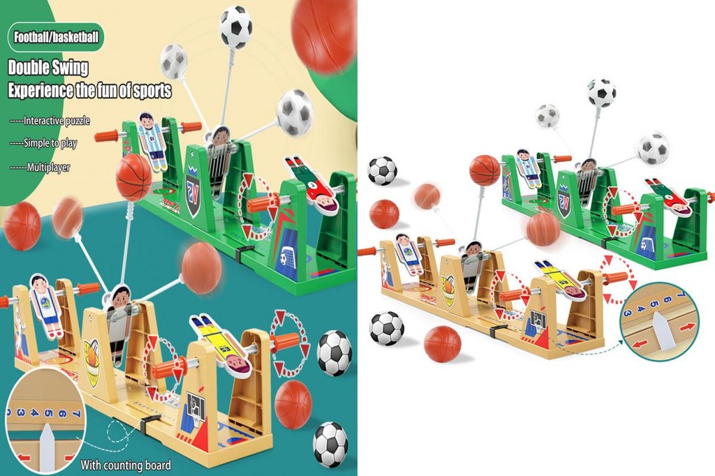 [EY] Portable Swing Football Game Swing Football Board Game Desktop ...