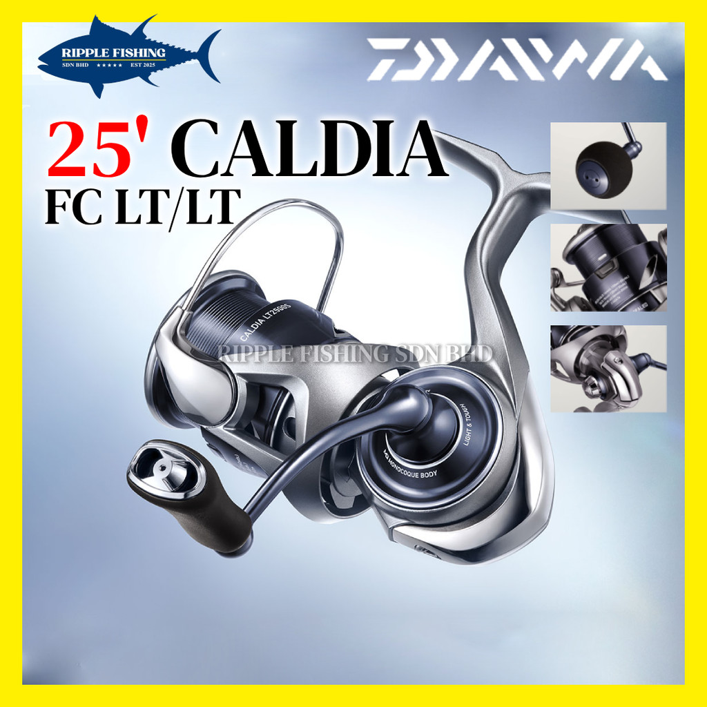 DAIWA 25 CALDIA LT FC LT 1000S 2000S 2000S-H 2500S-H fishing reel 2025 Spinning Reel With 1 Year ...