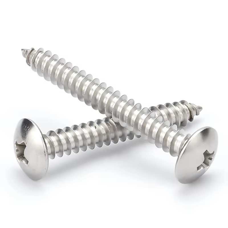 304 Stainless Steel Cross Phillips Truss Head Self-Tapping Screw Umbrella Head Mushroom Head ...