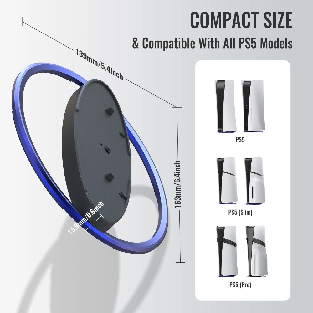 For PS5 & PS5 Pro / Slim Console Dock Stand For Playstation 5 Game ...