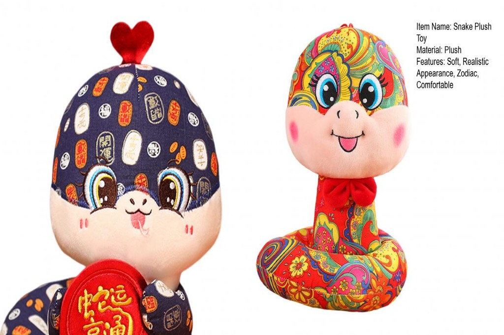 Soft Snake Plush 2025 Year of the Snake Plush Toy Chinese Zodiac ...
