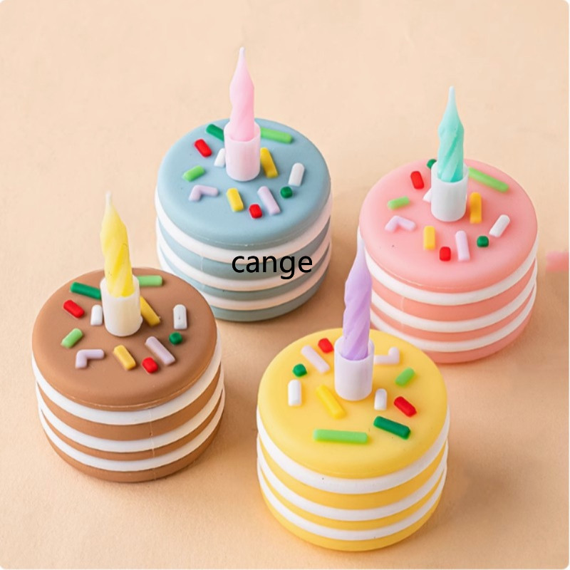 Mini LABUBU Big Head Soft Rubber Cake Decoration for Children's ...