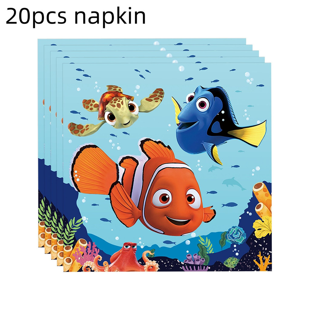 Finding Nemo Theme Birthday Party Decorations Card CakeTopper Balloons ...