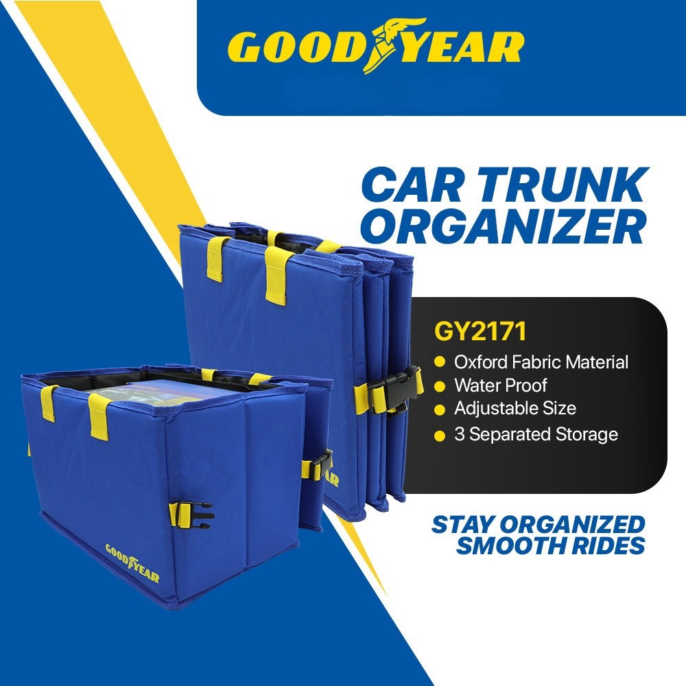Goodyear GY-2171 Car Trunk Storage Organizer Box Truck Boot Bonnet ...