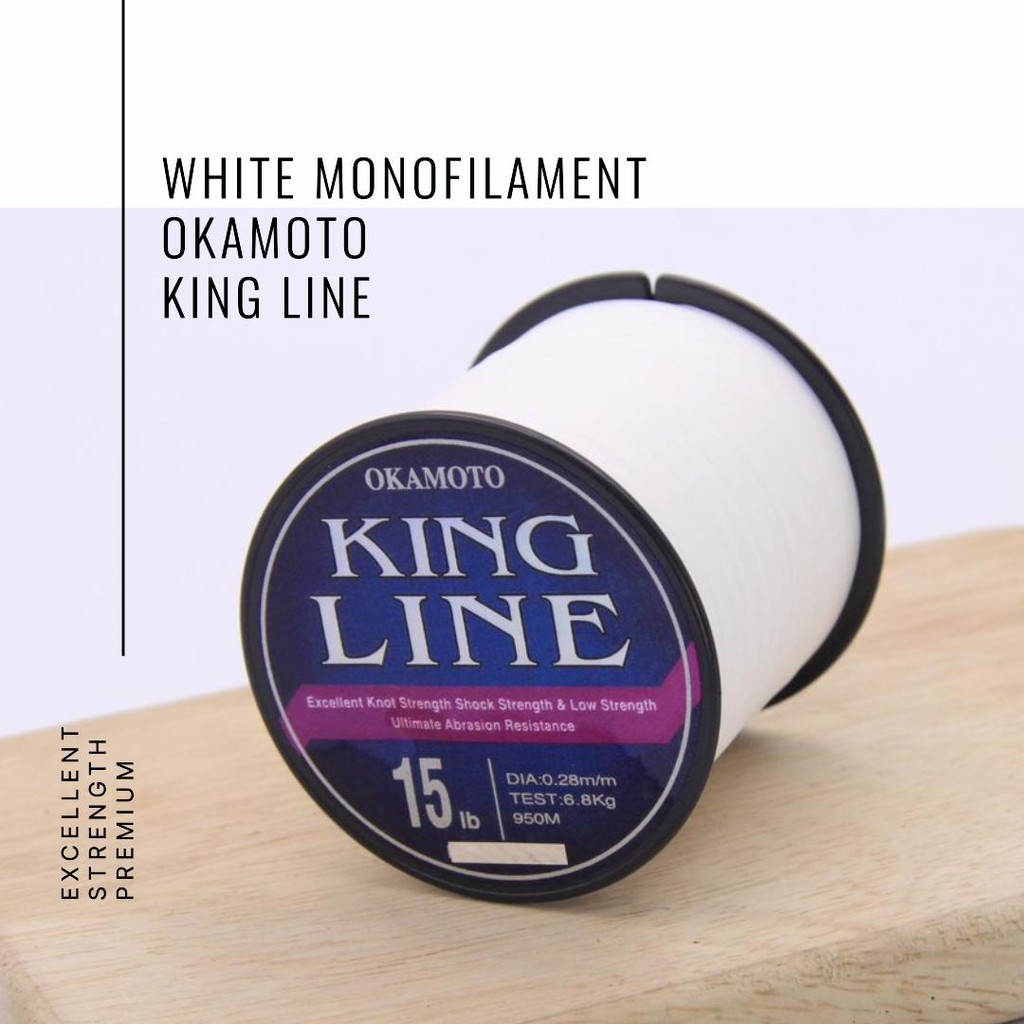 OKAMOTO KING LINE Tali Mancing Tali Pancing Kuat Fishing Line Nylon ...