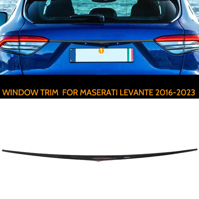 Rear Trunk Wing Bumper Cover Strip Boot Trim For Maserati Levante 2016 ...