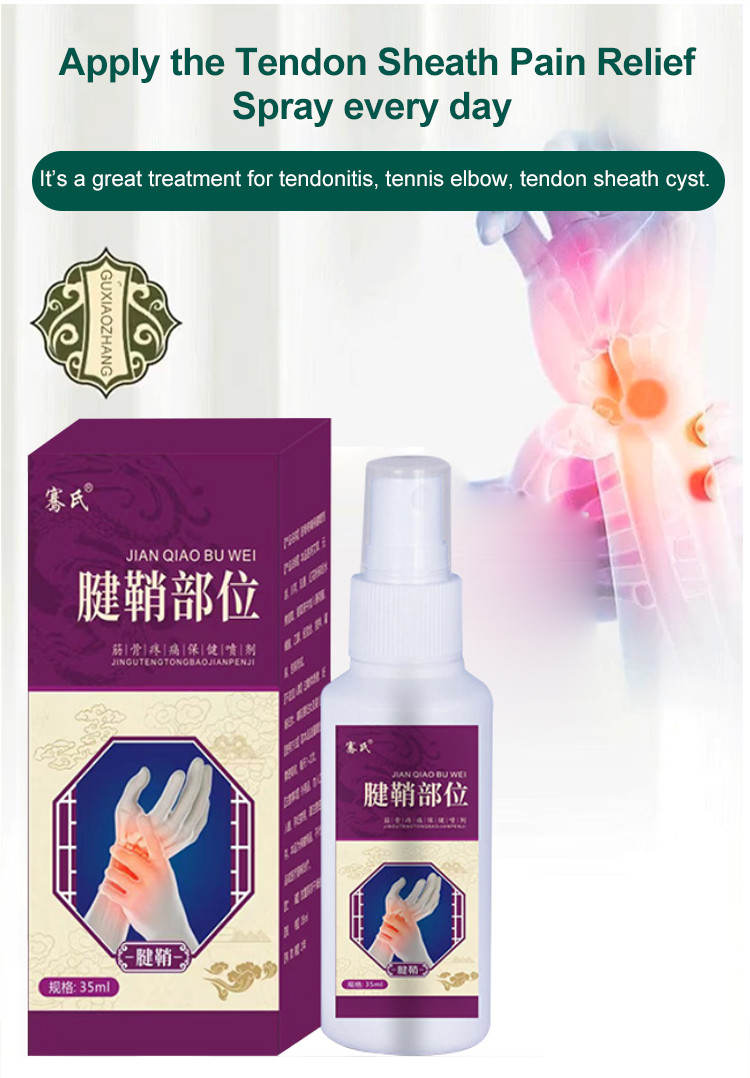 Tendon Sheath Spray Cold Compress Gel Spray Finger Area Wrist Wrap to ...