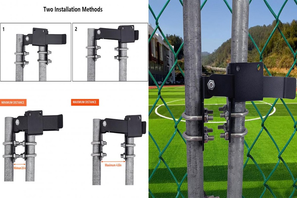 someryer| Adjustable Distance Gate Latch Galvanized Steel Gate Latch ...