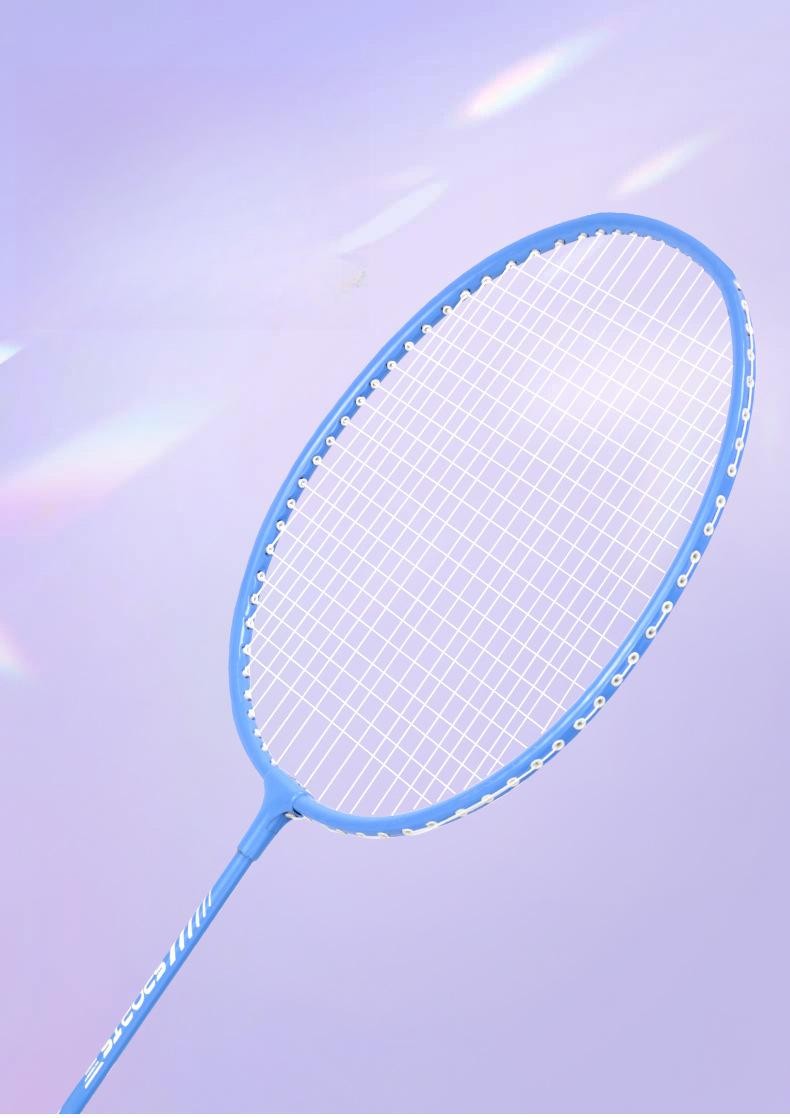 BOSHIKA Premium Badminton Racket Set - Macaron Color Pair with Sponge ...