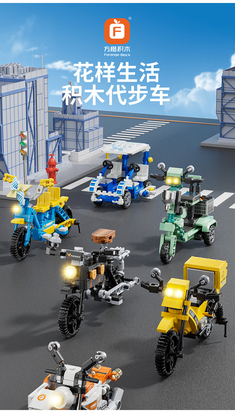 [6 IN 1] Forange FC8131 Motorcycle 2.0 TINY Tricycle Series Bicycle ...