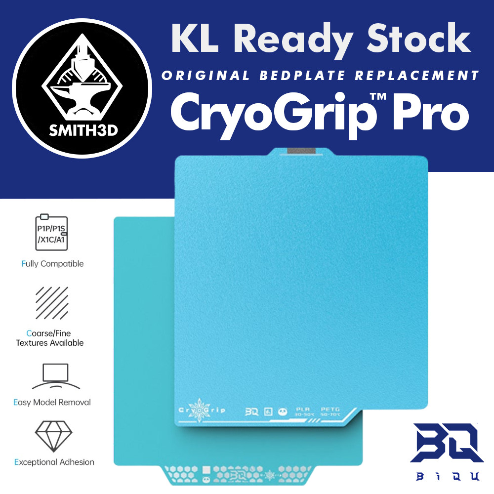 BIQU CryoGrip Pro Build Plate for Bambu Lab A1 Series / P1 / X1 / H2D ...