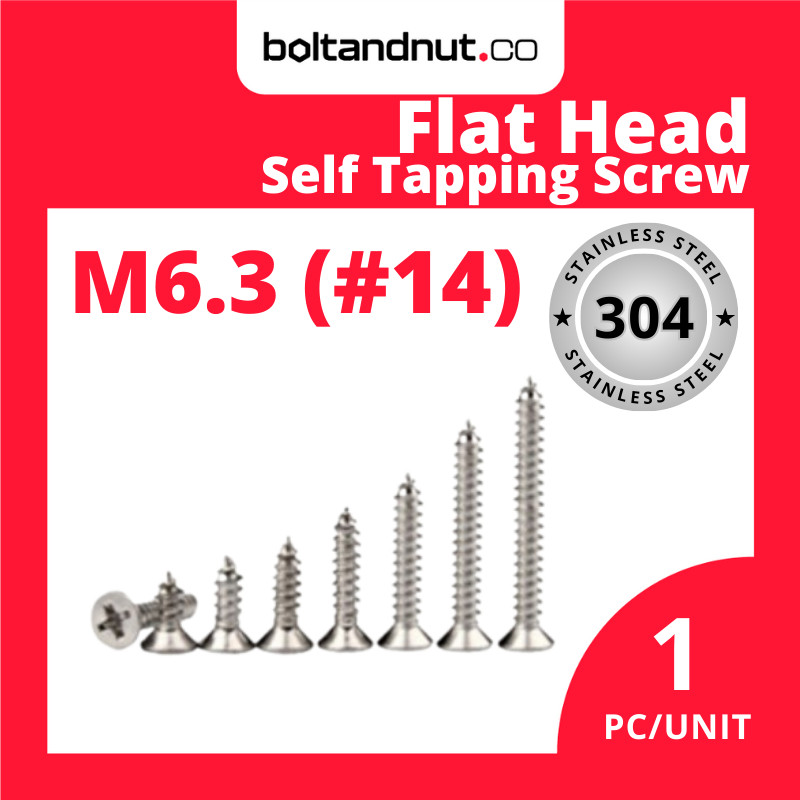 CSK Phillips Flat Head Self Tapping Screw | SUS 304 Stainless Steel ...