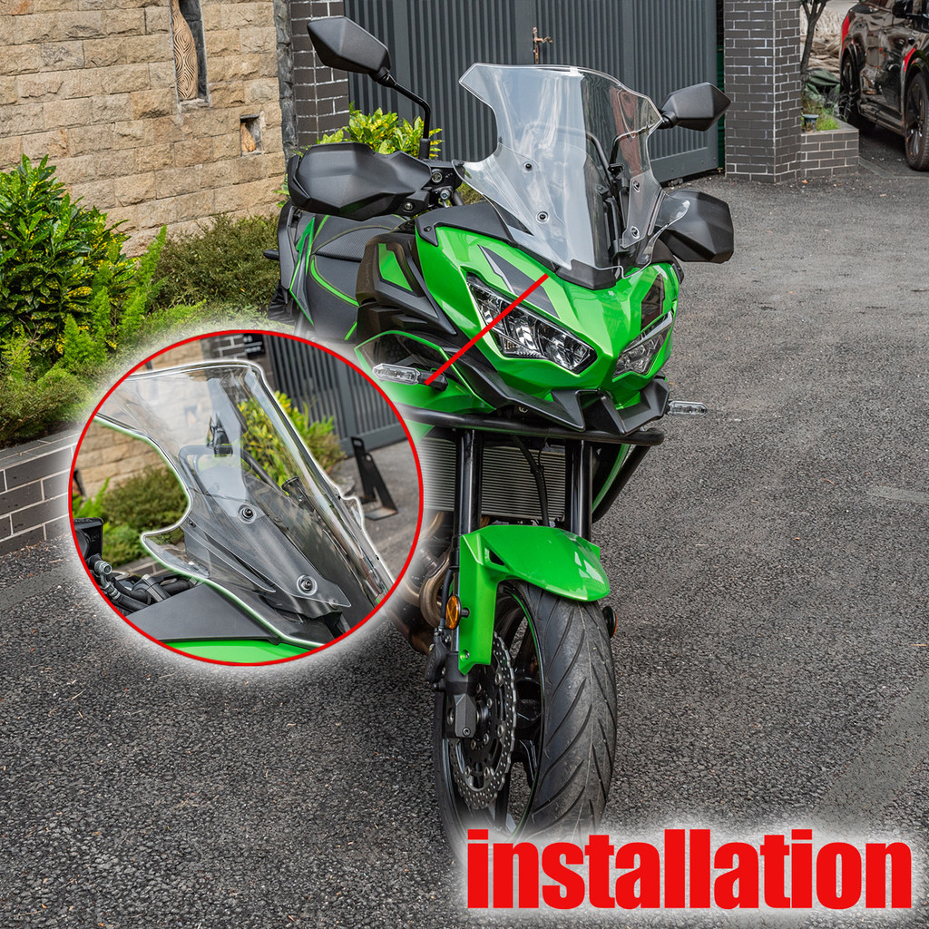 Windscreen For Kawasaki Versys 650 2023-2024 PC Materia Windshield ...