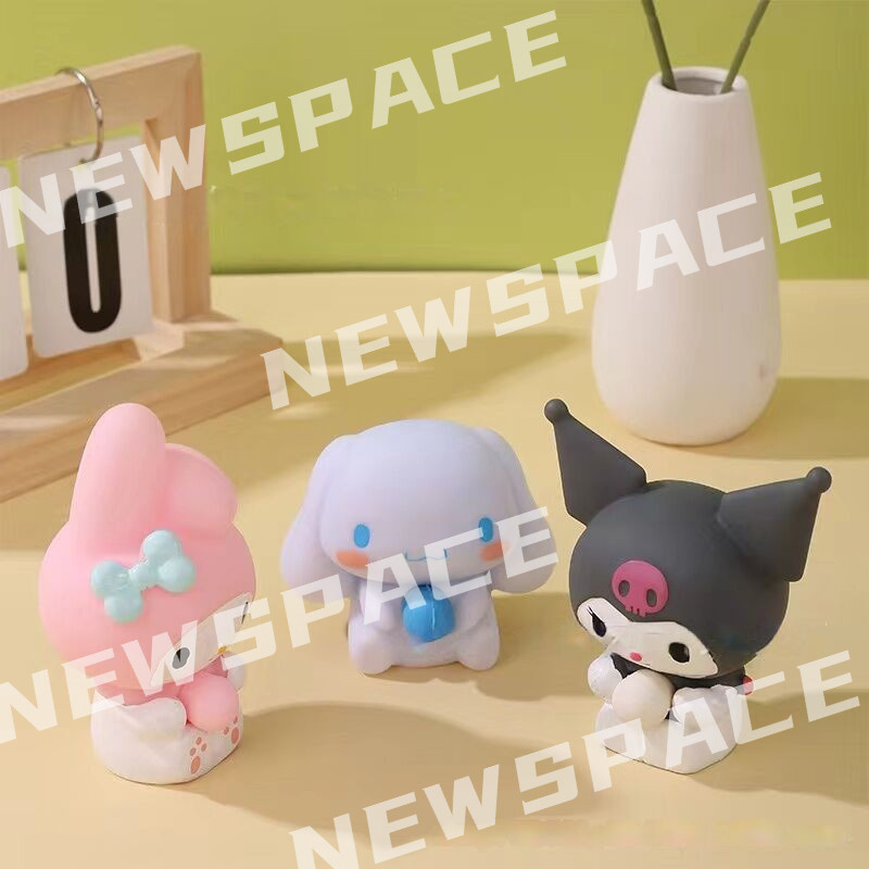 Cute Sanrio Spit Bubble Doll Toys Melody Kuromi Squishy Toys Pinch ...