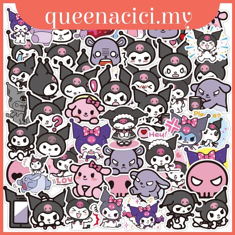 100pcs Sanrio Stickers Hello Kitty Stickers Kuromi My Melody Cute ...