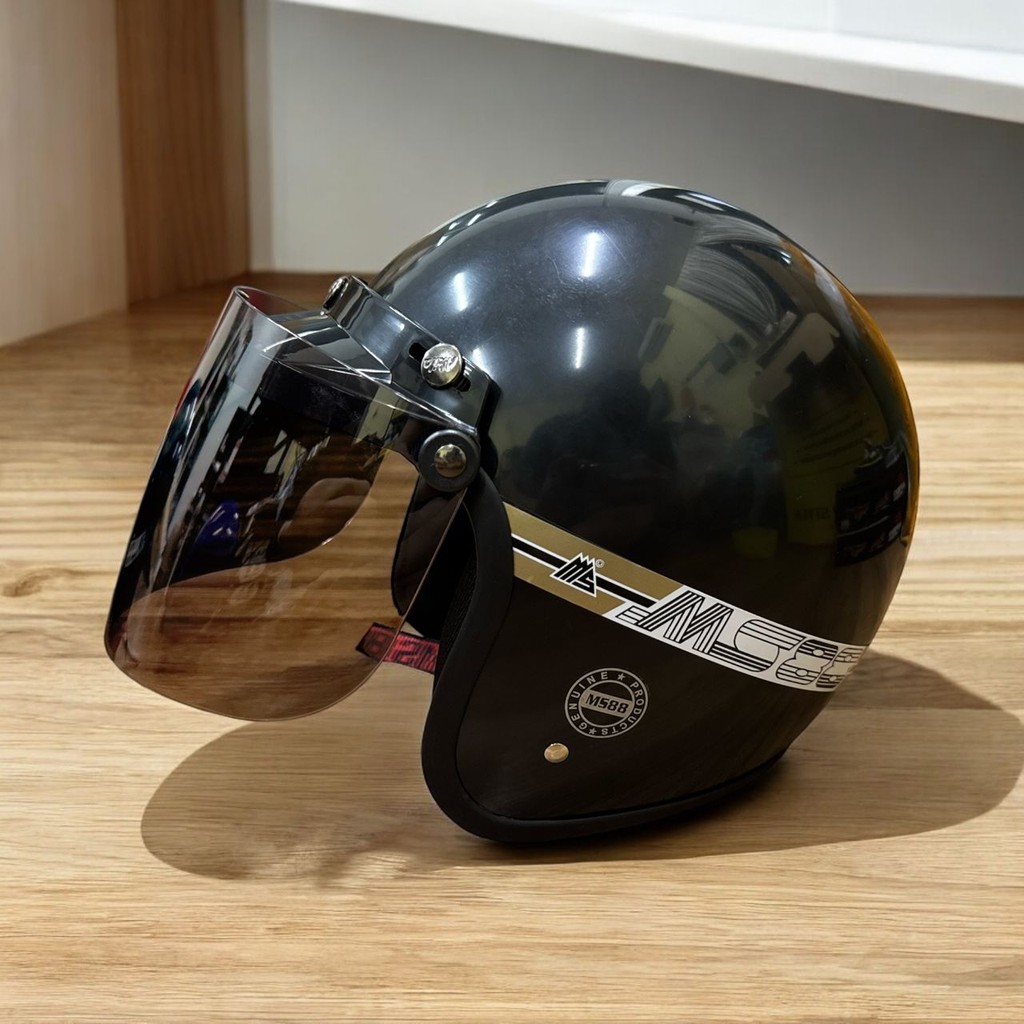 100% Original Ms88 Helmet Sekali Combo Set Dengan Visor Rainbow 2 Tone ...