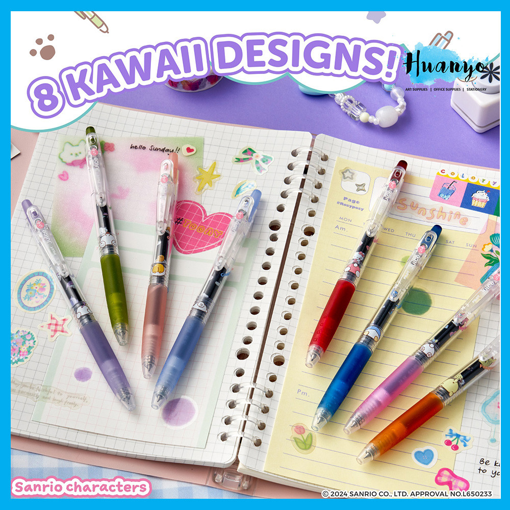 [HUANYO] [Limited Edition] Pilot Juice 5 Sanrio Characters Retractable ...