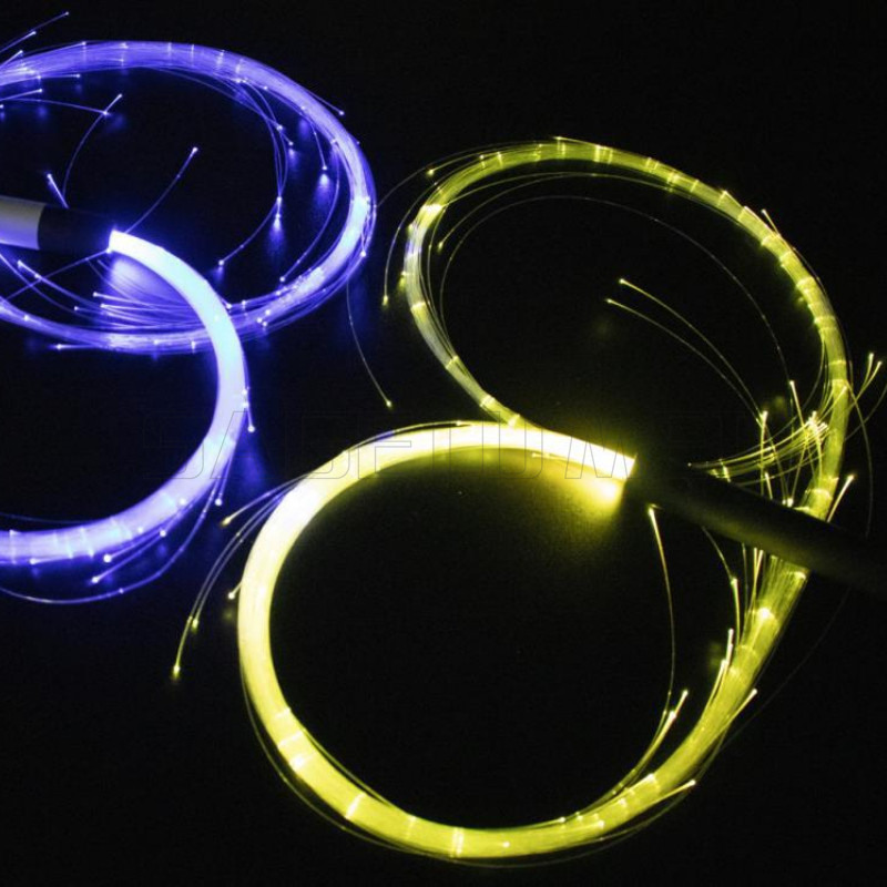 Rave LED Fiber Optic Whip 360° Swivel Super Bright Light Up Toy Pixel ...