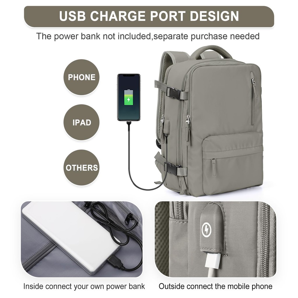 Travel Backpack 17 Inch Backpack Large Capacity Multi-function Travel ...