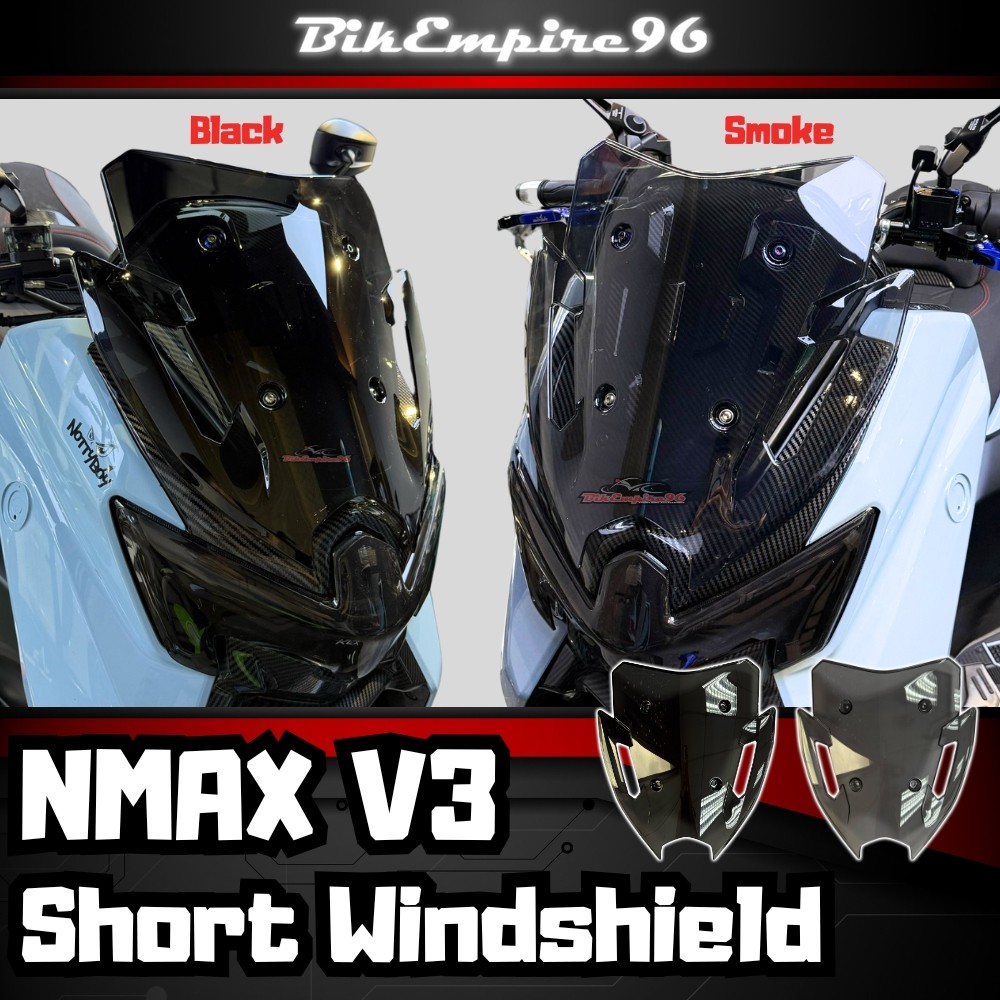 Nmax V3 155 2025 Windshield Short Design Windscreen Deflector Plug N ...