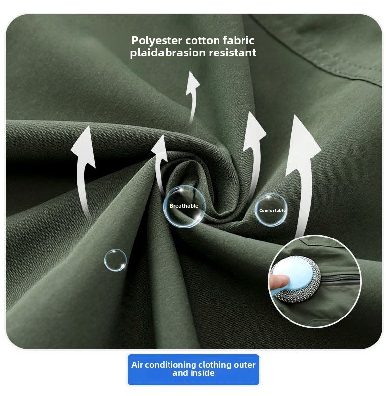 Outdoor Sun Protective Jacket with Cooling Fan Unisex Lightweight ...
