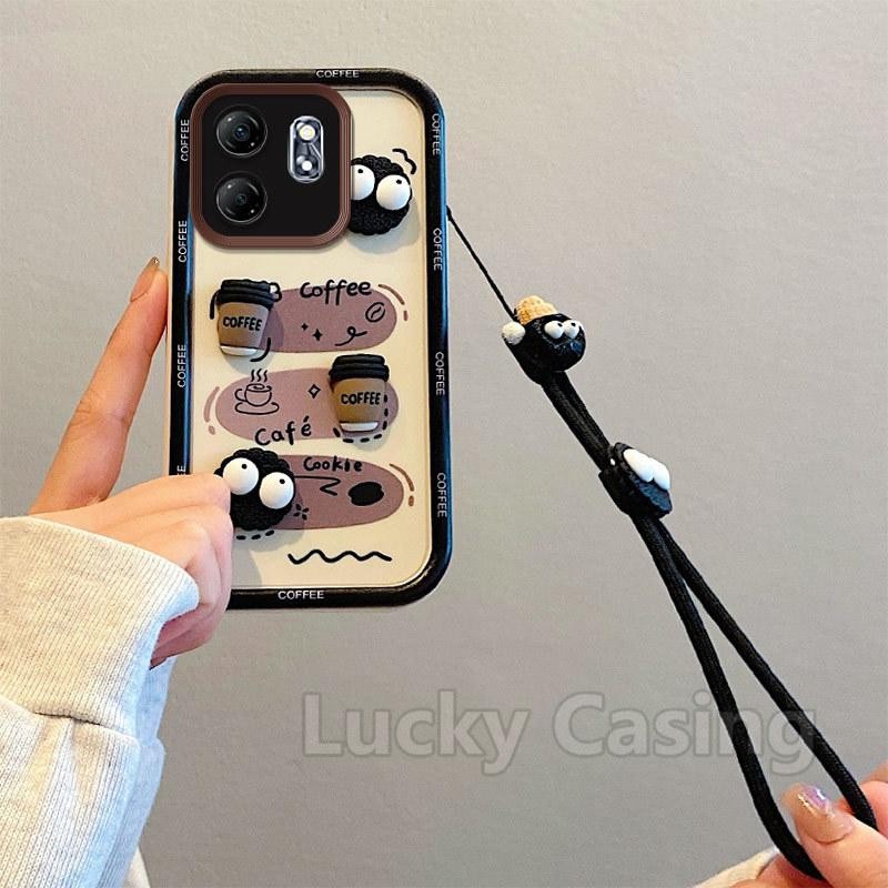 For Infinix Smart 9 Case Luxury Silicone Shockproof and Rope Infinix ...