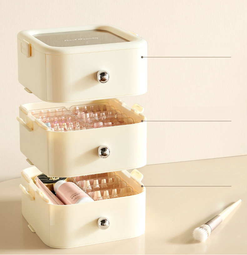 Wearable Nail Storage Box Large Capacity Premium Handmade Manicure ...