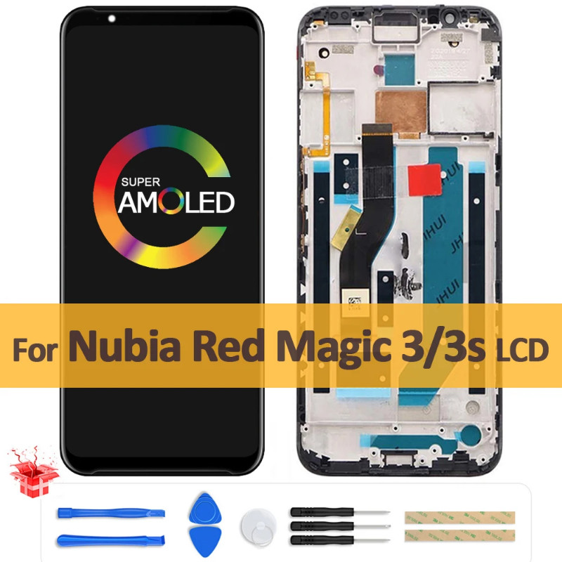 in stock 6.65" Original AMOLED For ZTE Nubia Red Magic 3 NX629J LCD ...
