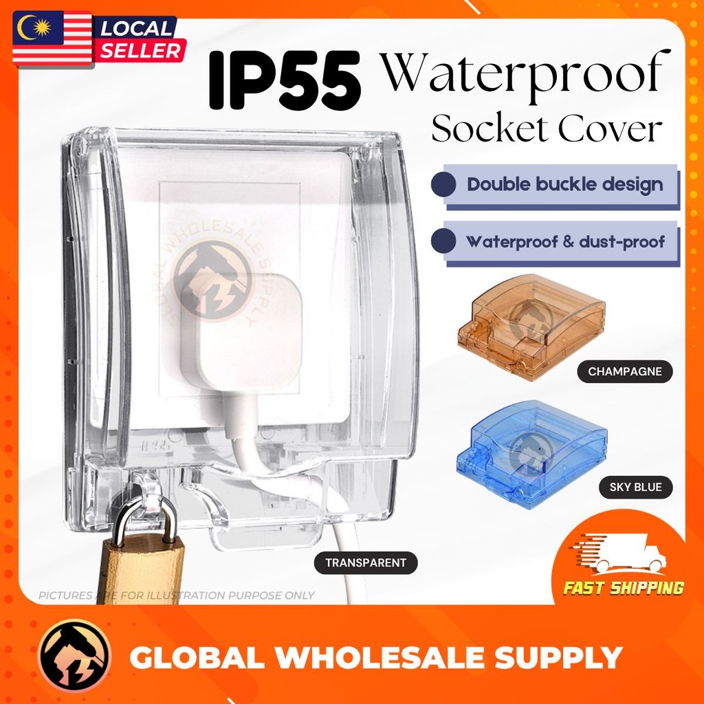 Outdoor Socket Waterproof Plug Socket Cover Bathroom Plug Cover Switch ...