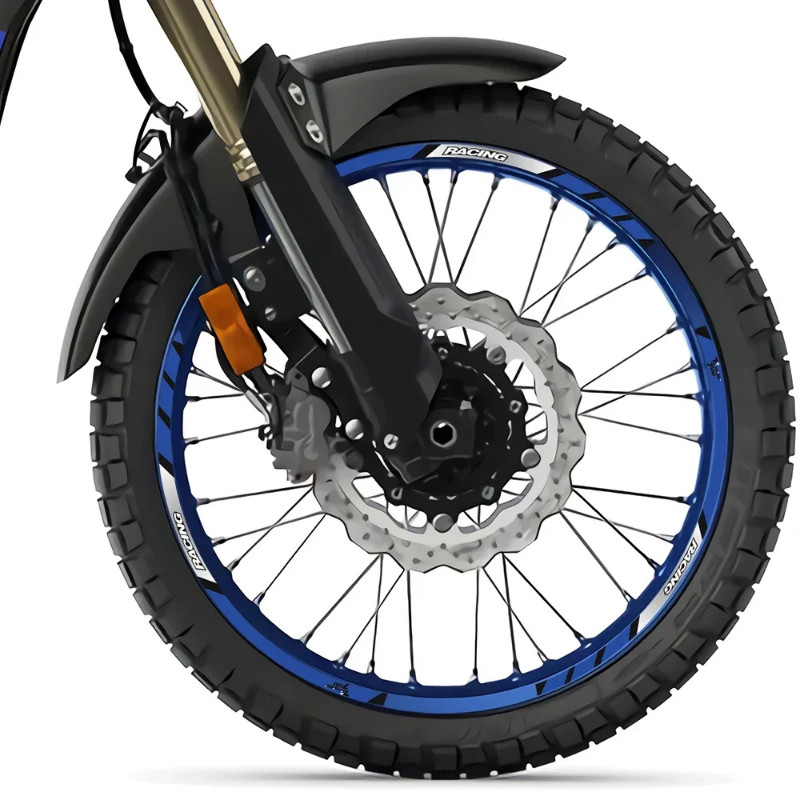 Motorcycle Reflective Wheel Sticker Hub Decals Rim Stripe Tape Kit For ...