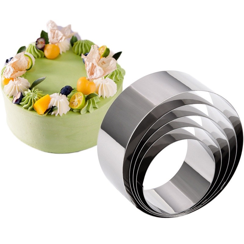 Round Shape Mousse Ring Cake Mold Stainless Steel Cheese Baking Tools ...