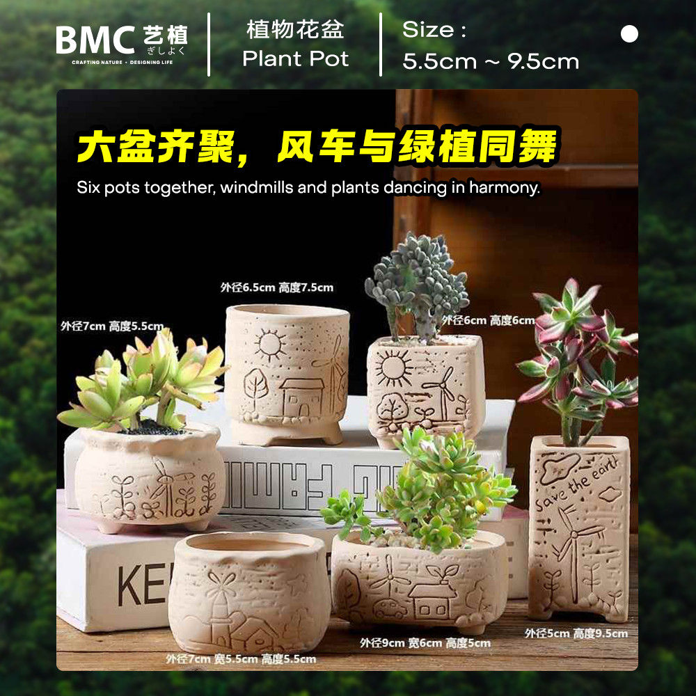 BMC Style INS Ceramic Pot Perfect for Tulips and Greenery | Large ...