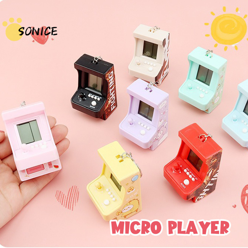 Mini Arcade Game Machine Box Game Key Chain Classic 26 Games ...
