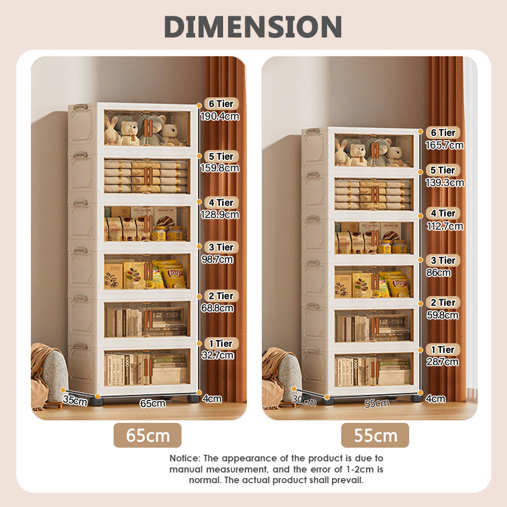 [1-6 Tier] Borong365 Multifunction Stackable Storage Box Rak ...