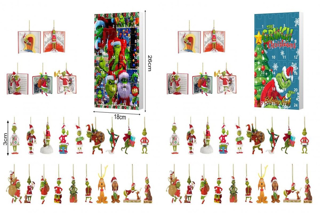 Durable Christmas Countdown Decor Elf Charm Advent Calendar 2024 Advent ...