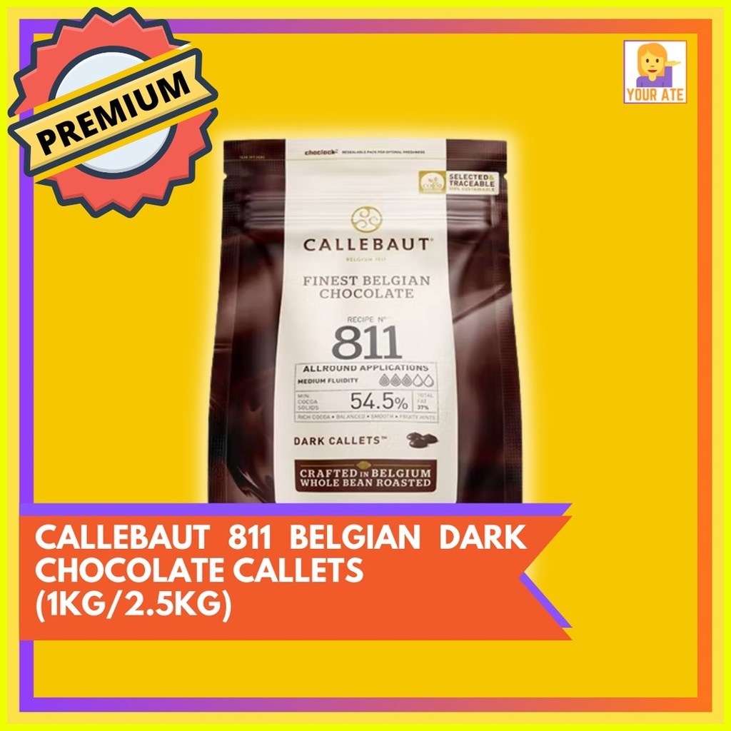 Callebaut Dark Belgian Chocolate Callets 811 (1kg/ 2.5kg) | Shopee Malaysia