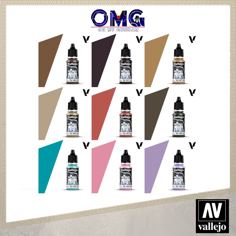 Vallejo Model Color Series 70740 - 70774 18ml Acrylic Paints Water ...