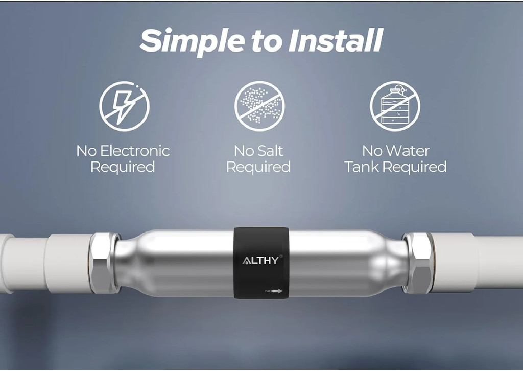 ALTHY AL-WS200 Whole House Water Descaler Scale Inhibition Softener ...