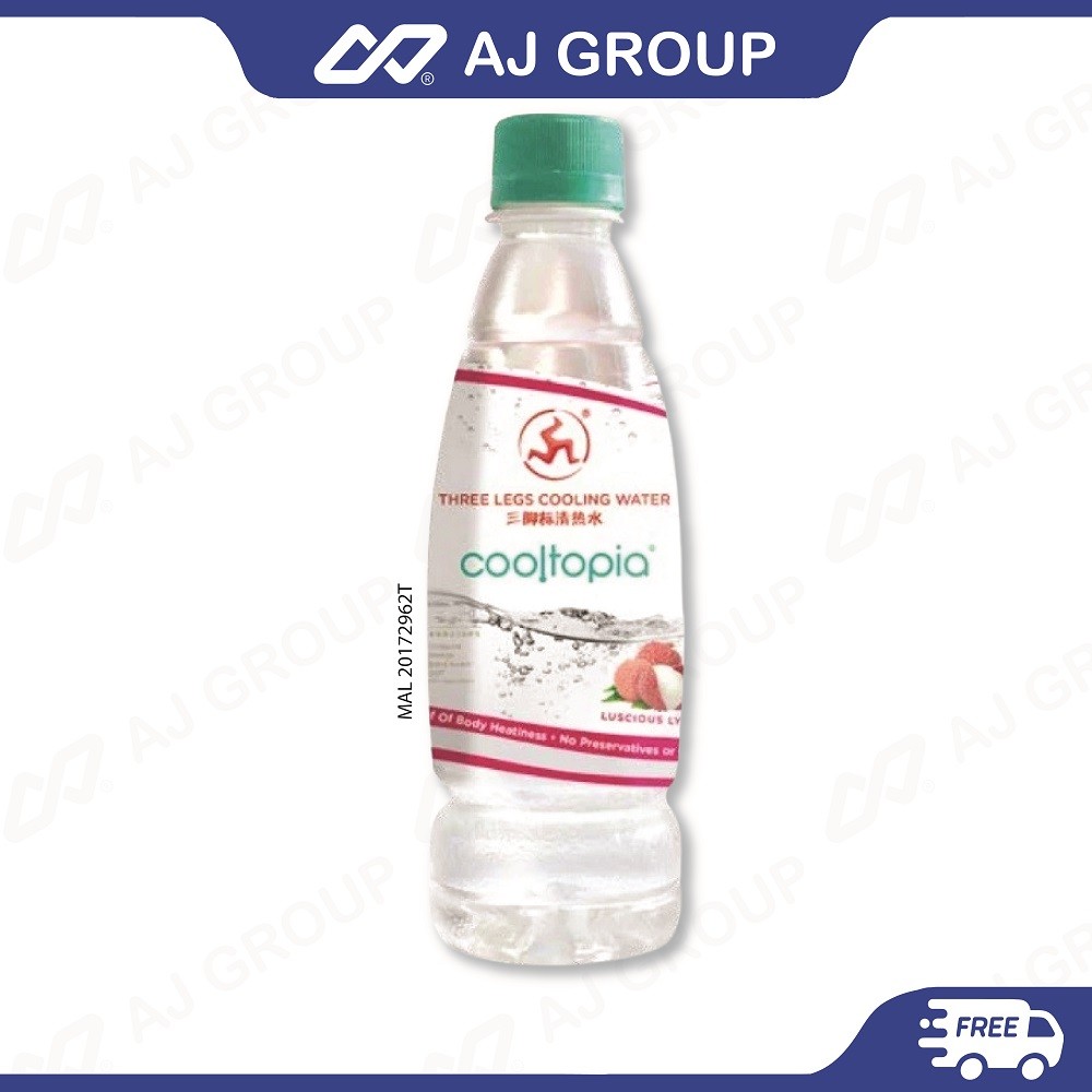 Three Legs Cooltopia Lychee Cooling Water (320ml) [Air Penyejuk Badan ...