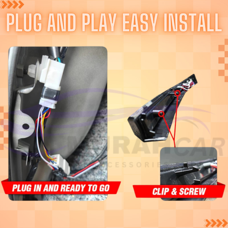 Taillamp Brake Signal Led Perodua Bezza 2020-2025 Rear Garnish Running ...