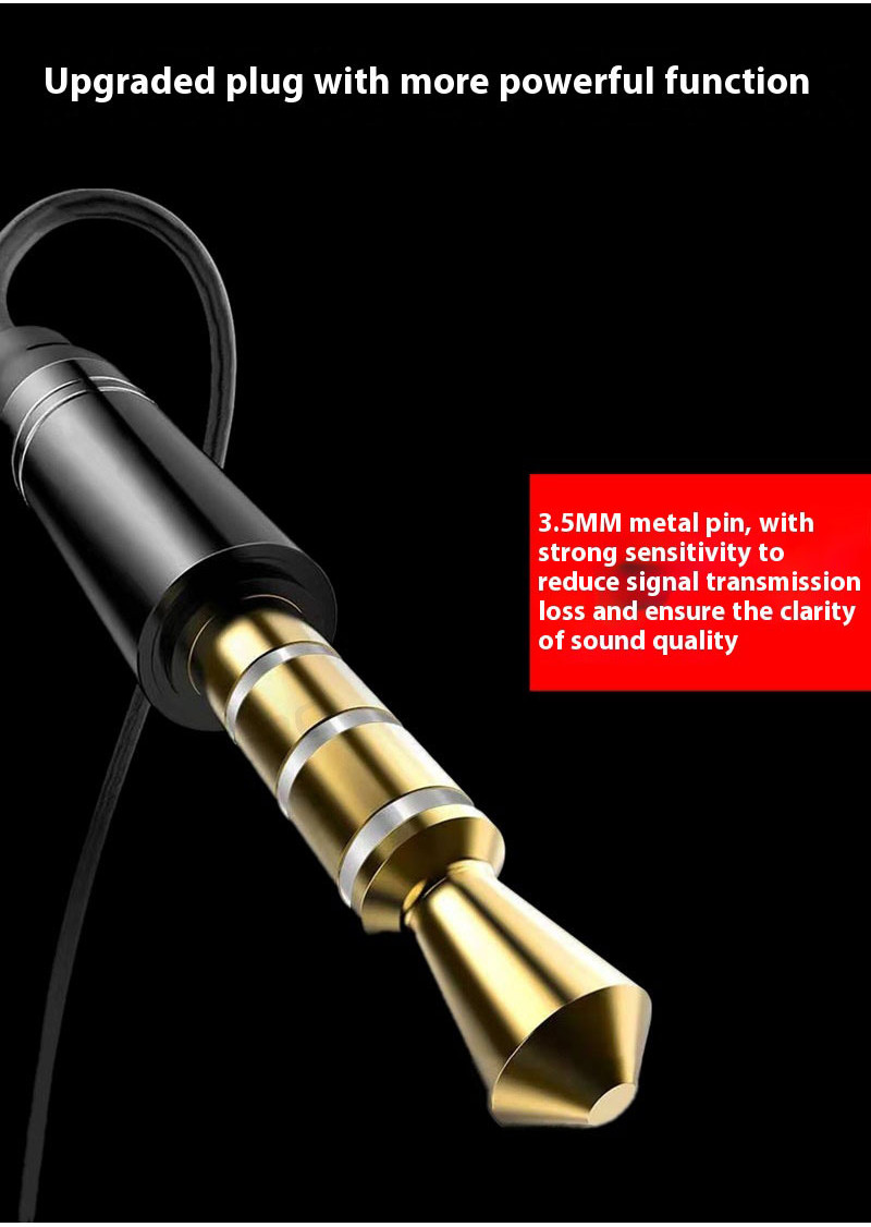 Noise Cancellation Metal Wired Earphones,Heavy Bass In Ear Headsets ...