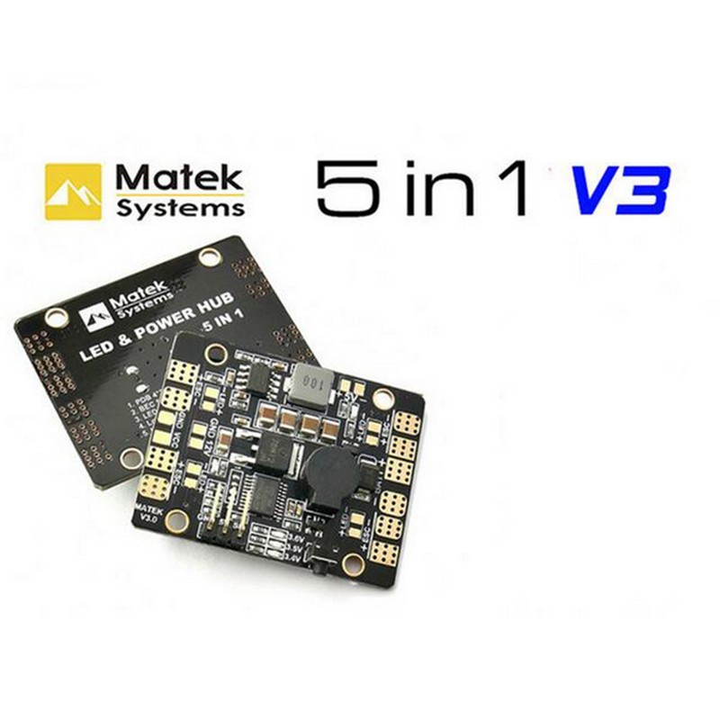 in stock New Matek 5in1 V3 Power Distribution Board / PDB Hub With Dual ...