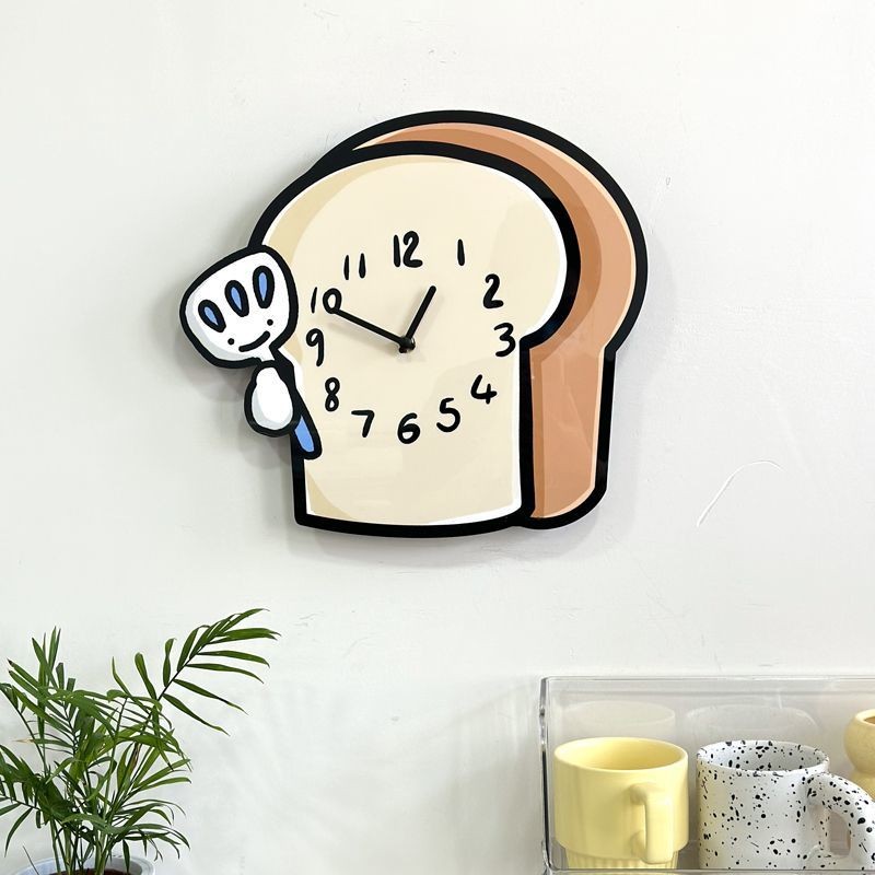 Anpanman Creative Wall Clock Living Room Cartoon Silent Clock Household ...